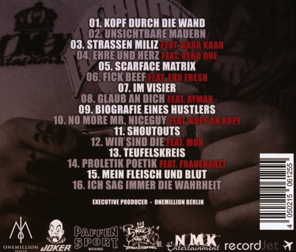 Scarface Matrix Cover Rueckseite - Deutsche Rapper